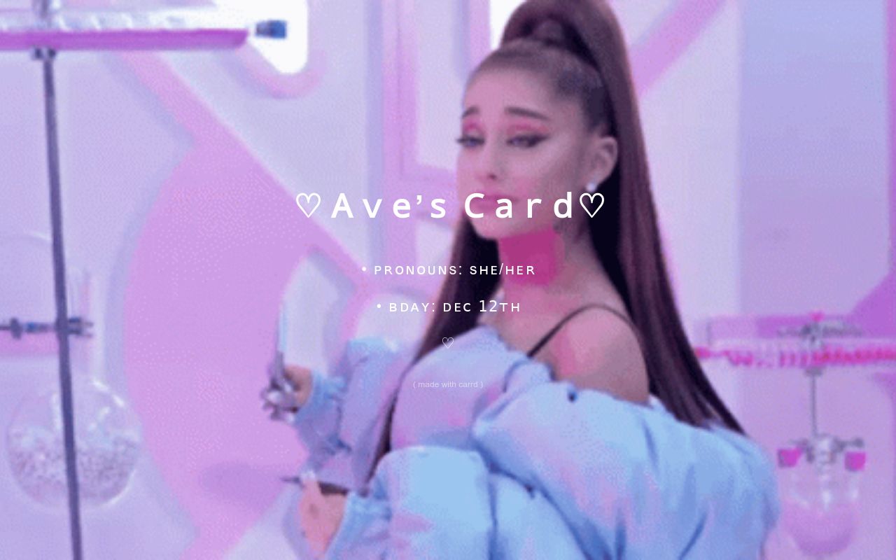 Ave’s Card♡